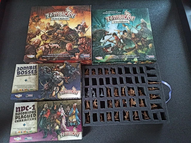 ZOMBICIDE BLACK PLAGUE + Wolfsburg + Huntsman pack + Knight pack KS ...