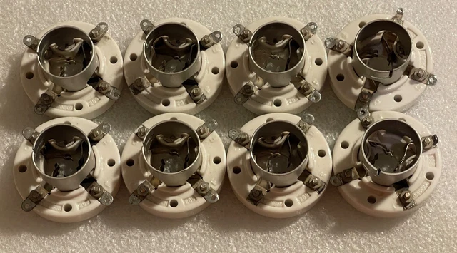 UX4 JOHNSON 209 type 4pin Twist Lock Socket Tube Valve Röhren 866A 300B ...