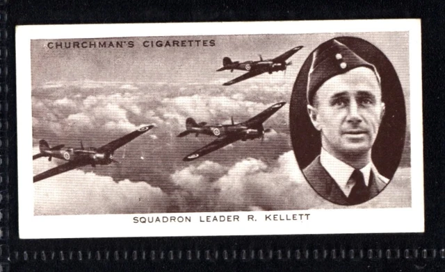 CHURCHMAN'S KINGS OF Speed 1939 - Squadron Leader R. Kellett No. 4 £1. ...