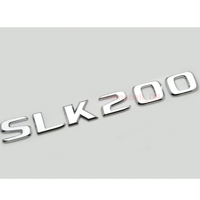 FÜR MERCEDES BENZ SLK200 Schriftzug Embleme Aufkleber Logo Flache Badge ...