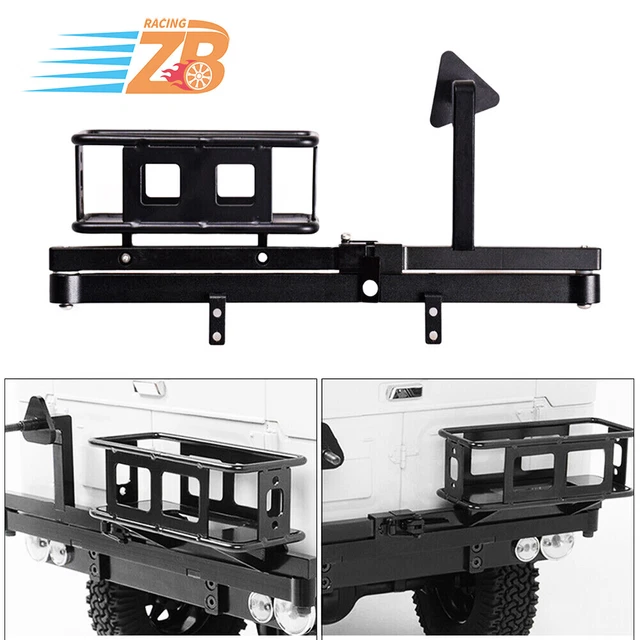 REAR BUMPER MOUNT with Spare Tire Rack Carrier Set for 1/10 RC 4WD D90 ...