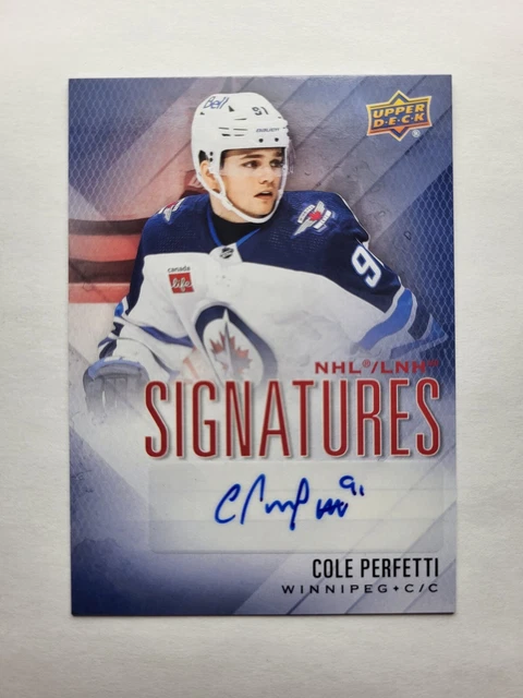 COLE PERFETTI 2024-25 UD Tim Hortons NHL Signatures Autographed Card ...
