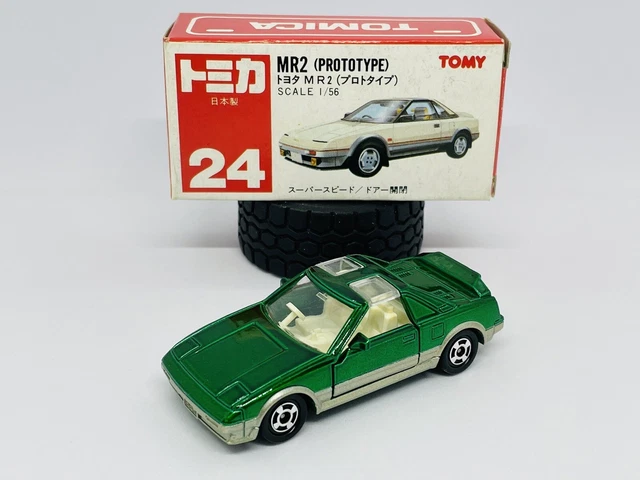 TOMICA TOMY 24-4-7 Toyota MR2 MR-2 SV-3 - Vert Métallique - Fabriqué au Japon EUR 109,12 ...