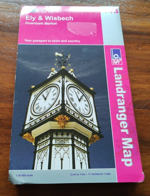 MAP LANDRANGER 143 Ely And Wisbech Downham market OS £1.99 - PicClick UK