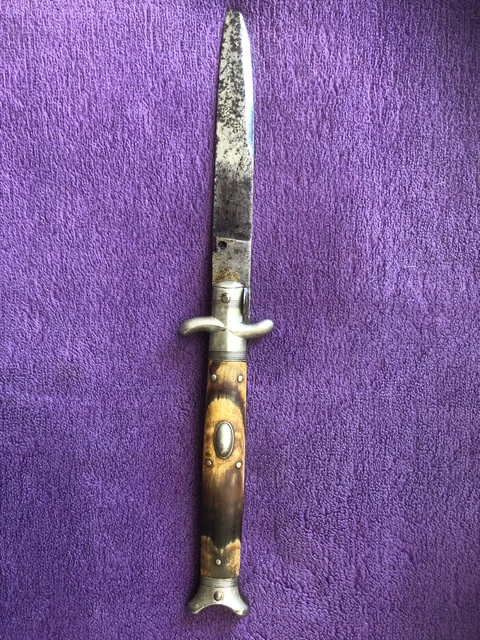 COUTEAU DE POCHE d'Apache voyou parisien du début du 20eme siècle ...