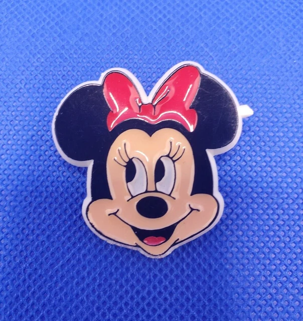 The Walt Disney Company Minnie Mouse Lapel Pin Plastic Pinback Button Rare 80s £12 76 Picclick Uk