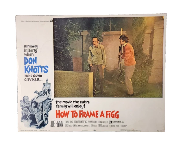 HOW TO FRAME A FIGG Lobby Card #7 Original Vintage Don Knotts Elaine ...