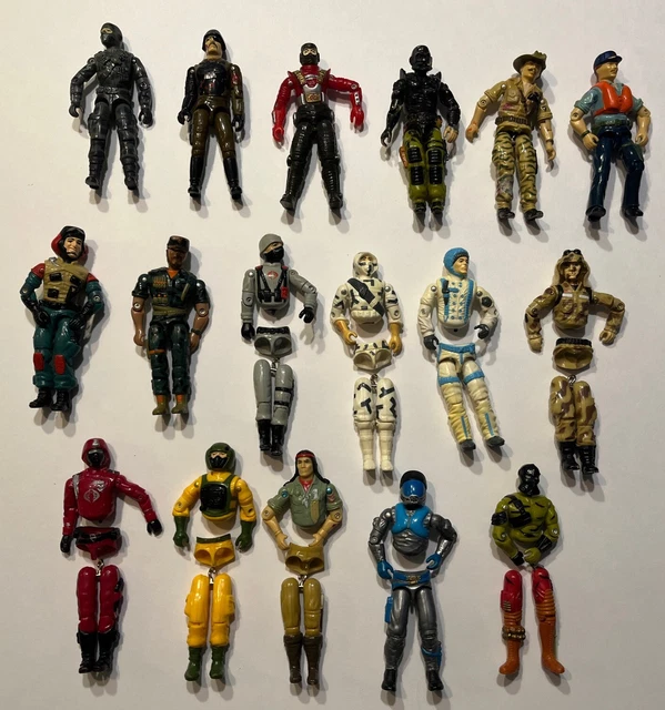 VINTAGE GI JOE Action Figure Lot 1980s ARAH~ 17 Figures, Pilots/Drivers ...