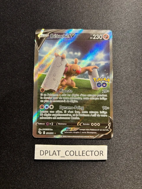CARTE POKÉMON BÉTOCHEF V Full art FA 074/078 Pokémon GO EB10.5 EUR 1,00 - PicClick FR
