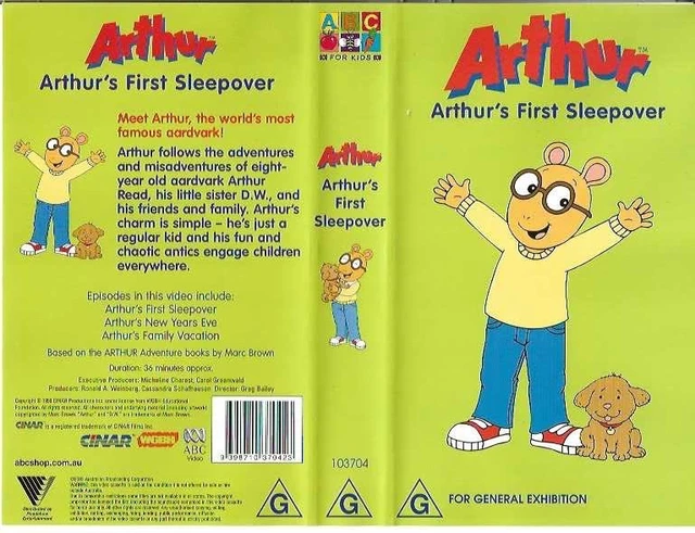 ARTHUR FIRST SLEEP Over Abc Vhs Video Pal A Rare Find $39.99 - PicClick AU
