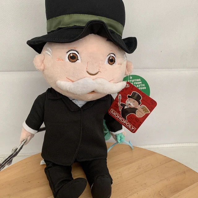 MONOPOLY GAME MR Monopoly Banker Plush Soft Toy New with Tags (S1) £5. ...