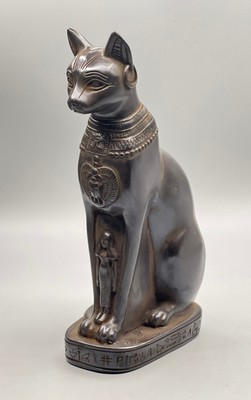 STONE ANCIENT BAST BASTET Pharaonic Egypt Statue Goddess Cat Egyptian ...