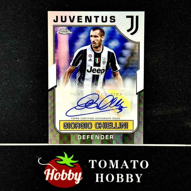 TOPPS CHROME JUVENTUS Team Kit 2022-23 Giorgio Chiellini Auto ...
