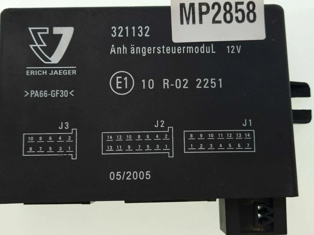TRAILER TOW BAR Control Module Erich Jaeger 321132 Pa66-Gf30 Mp2858 £80 ...