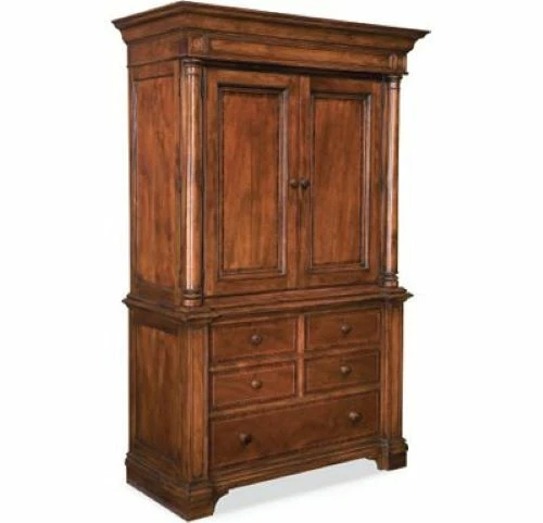 THOMASVILLE FREDERICKSBURG MAHOGANY Door Chest Bedroom Armoire/Wardrobe ...