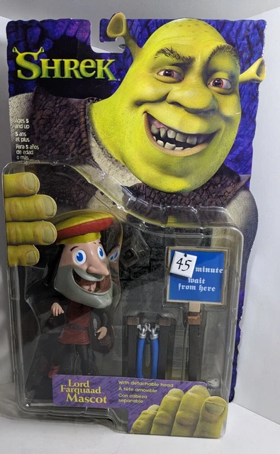 SHREK LORD FARQUAAD MASCOT ACTION FIGURE BY McFARLANE TOYS 2001 NEW EUR ...