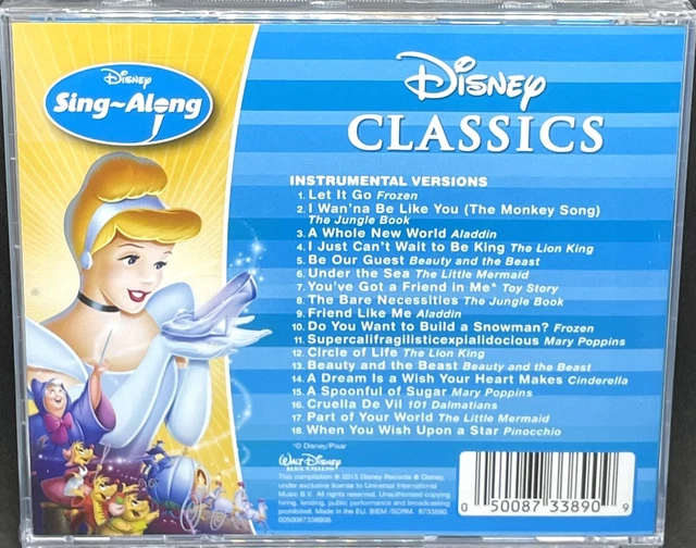 DISNEY SING-ALONG - Disney Classics, Cd Album & Lyric Book, (2015), New ...