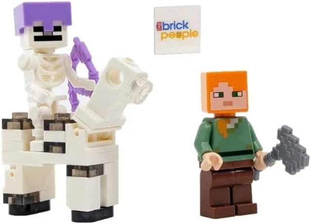 LEGO MINECRAFT : Alex Avec Squelette Et Squelette Cheval Mini Set ...