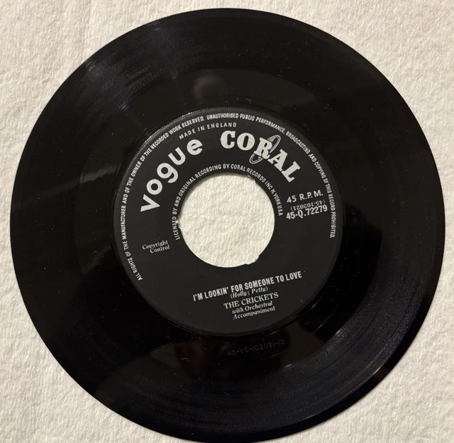 BUDDY HOLLY THE Crickets "That'll Be The Day"/"I'm Lookin' For.." U.k ...