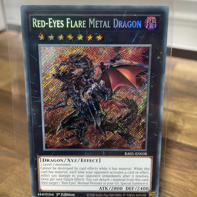 RED-EYES FLARE METAL Dragon [RA01-EN038] Secret Rare - Yu-Gi-Oh! - NM ...