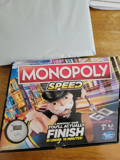 HASBRO MONOPOLY SPEED Board Game £20.94 - PicClick UK