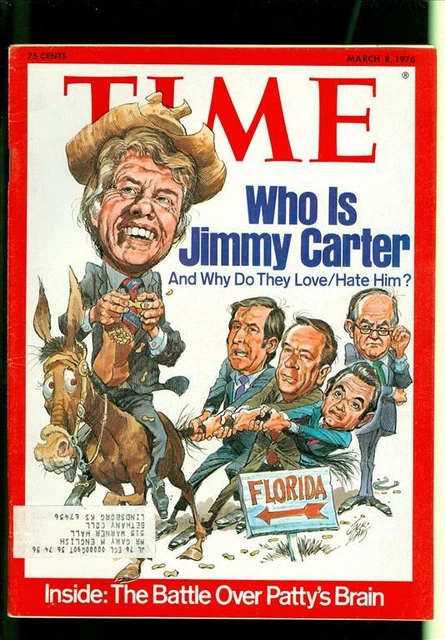 1976 TIME MAGAZINE: Who Is Jimmy Carter & Why Do They Love/Hate Him ...