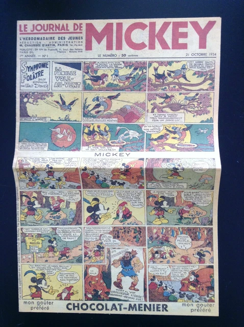 LE JOURNAL DE Mickey N° 1 1934 Réed EUR 7,00 - PicClick FR
