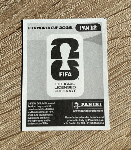 PANINI FIFA WORLD Cup 2026 Sticker PAN 12 Adalberto Carrasquilla Panama ...