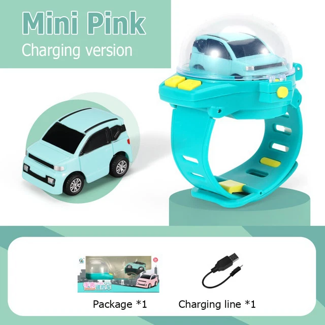 MINI REMOTE CONTROL 2.4G Wrist Watch Racing Car 4CH RC Vehicle Toys ...