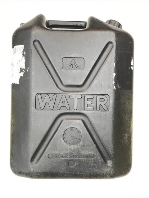 BRITISH ARMY SURPLUS Black Military Plastic Jerry Cans Water Container ...