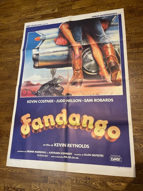 FANDANGO VINTAGE ITALIAN Cinema Film POSTER 80s COSTNER Judd Nelson ...