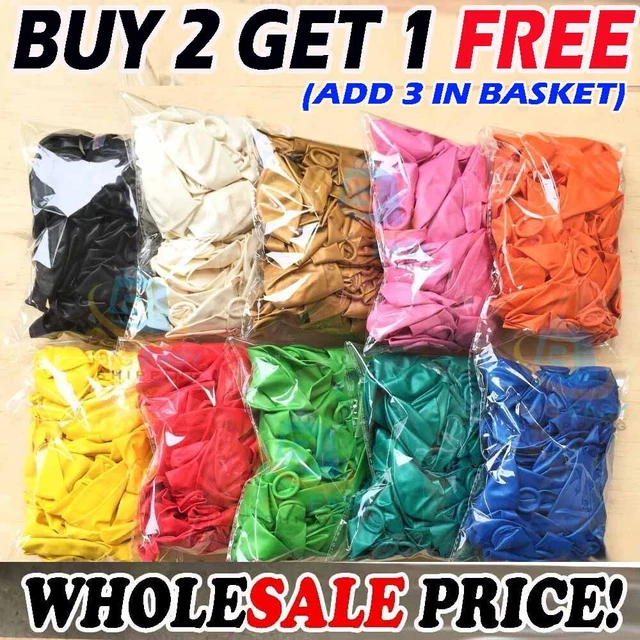 WHOLESALE BALLOONS 100-5000 Latex BULK PRICE JOBLOT Quality Any ...
