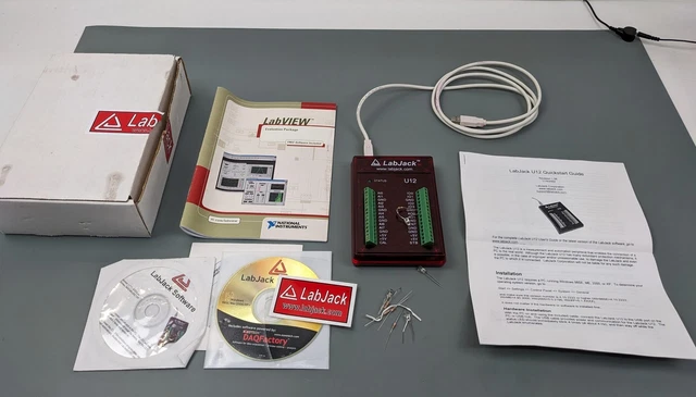 LABJACK U12 USB Multifunction DAQ Digital + Analog Data Acquisition ...
