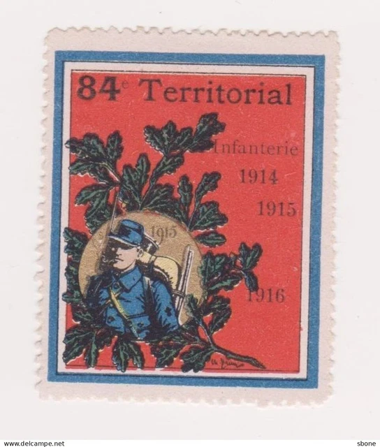 VIGNETTE MILITAIRE DELANDRE - 84ème régiment territorial d'infanterie ...