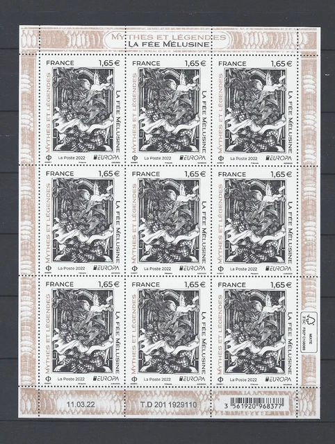 TRÈS BELLE MINI Feuille " La Fée Mélusine - Europa" YT n° 5573** (2022 ...