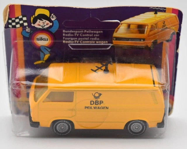 SIKU 1314 VW Volkswagen T3 DBP Post Peilwagen gelb. metall ...
