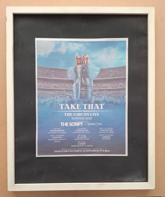 TAKE THAT UK Tour 2026 Original UK Press Advert 2025 £10.79 - PicClick UK