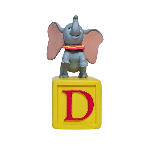 DISNEY DUMBO FIGURINE Grolier Alphabet Fun Block D is for Dumbo ...