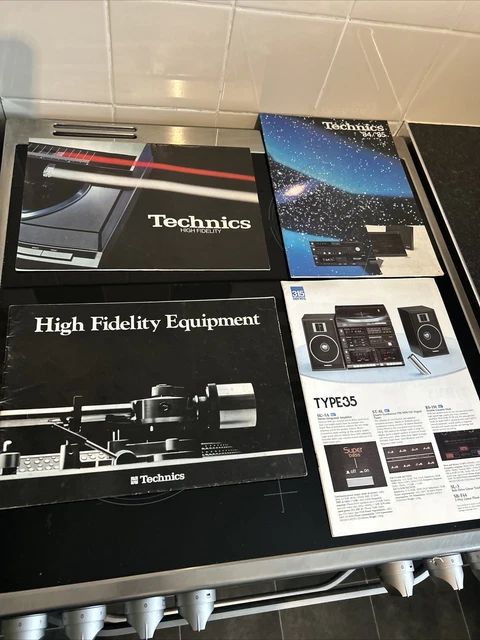 TECHNICS HIGH FIDELITY EQUIPMENT Brochure Booklets 80’s Catalogues Etc ...