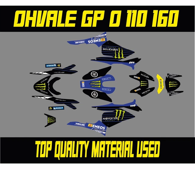 OHVALE GP 0 110 160 Cc Full Graphics Sticker Kit ( Full Custom ...