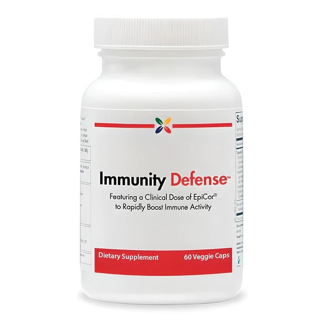 IMMUNITY DEFENSE WITH EpiCor® & Vitamin C, 60 Vegi Cap for Immune ...