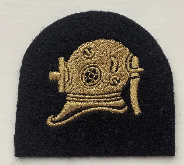 ROYAL NAVY CLEARANCE DIVER OR SHIP’s DIVER(historic) BADGE IN GOLD ON ...