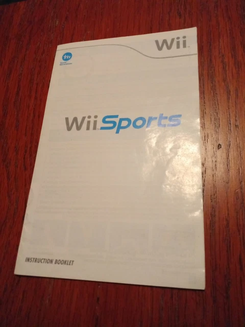 WII SPORTS NINTENDO Wii Tennis Basketball Game MANUAL Instructions ...