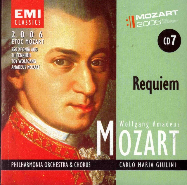 WOLFGANG AMADEUS MOZART (Requiem Carlo Maria Giulini) [CD] $16.70 ...