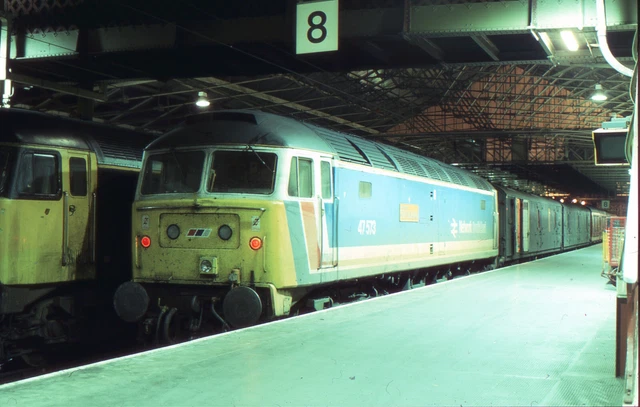 ORIGINAL RAILWAY SLIDE of Class 47 47573 at Paddington(344) £3.50 ...