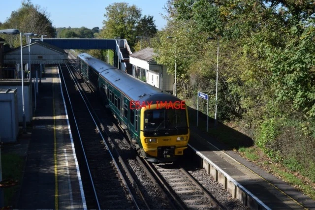 PHOTO CLASS 166 Unit 166217 At Wanborough Railway Station Southbound ...