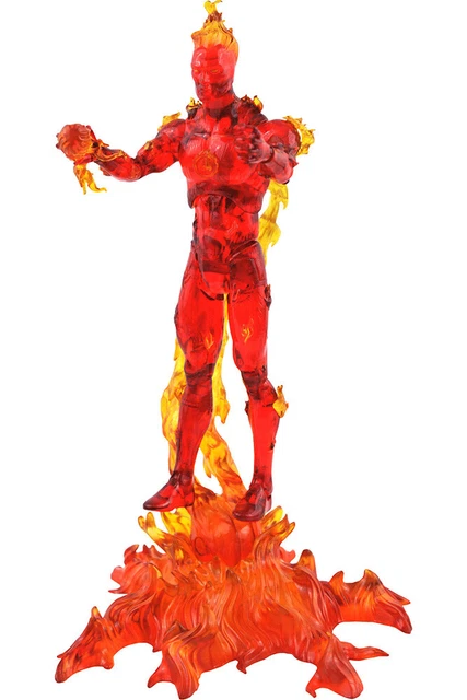 FIGURINE D'ACTION HUMAN Torch Marvel Select DIAMOND SELECT TOYS EUR 40 ...