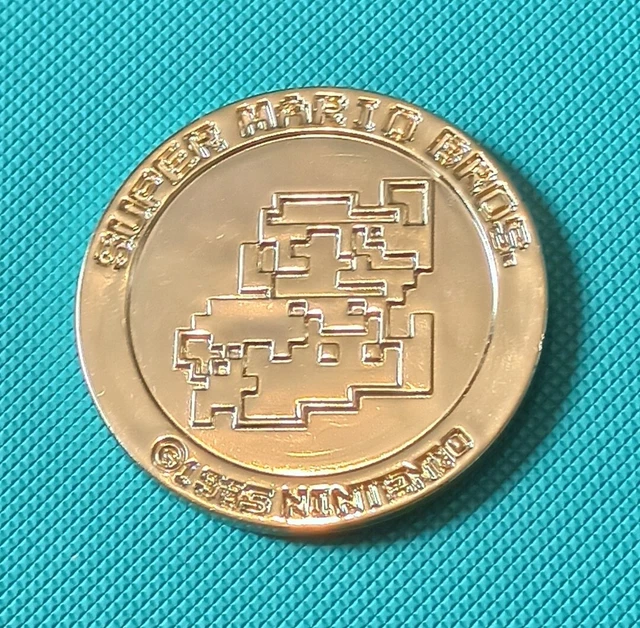 SUPER MARIO BROS Plastic Gold Coin Piece Nintendo 1985 Vintage Japanese ...