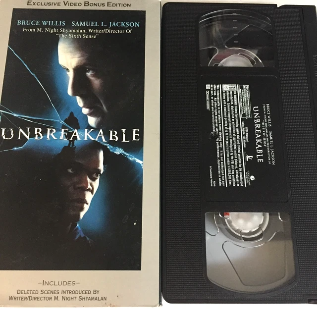 UNBREAKABLE BRUCE WILLIS VHS Tape - Ships with Tracking £7.17 - PicClick UK