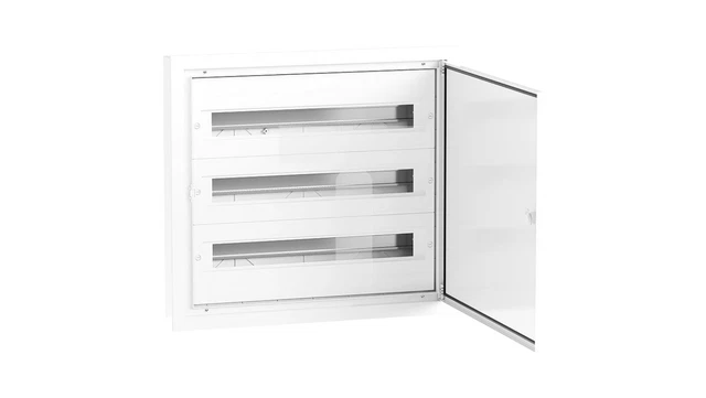 MODULAR SWITCHBOARD 3X24, flush-mounted, IP54 DARP-72, aluminum door ...